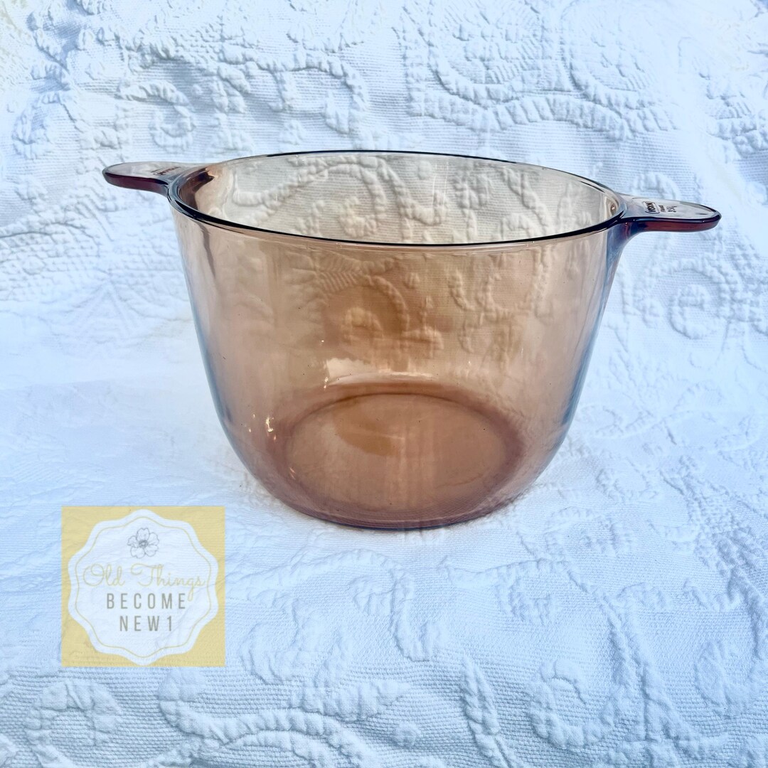 Vintage Vision Corning Glass Cookware France 3.5L Stock Pot, NO Lid ...
