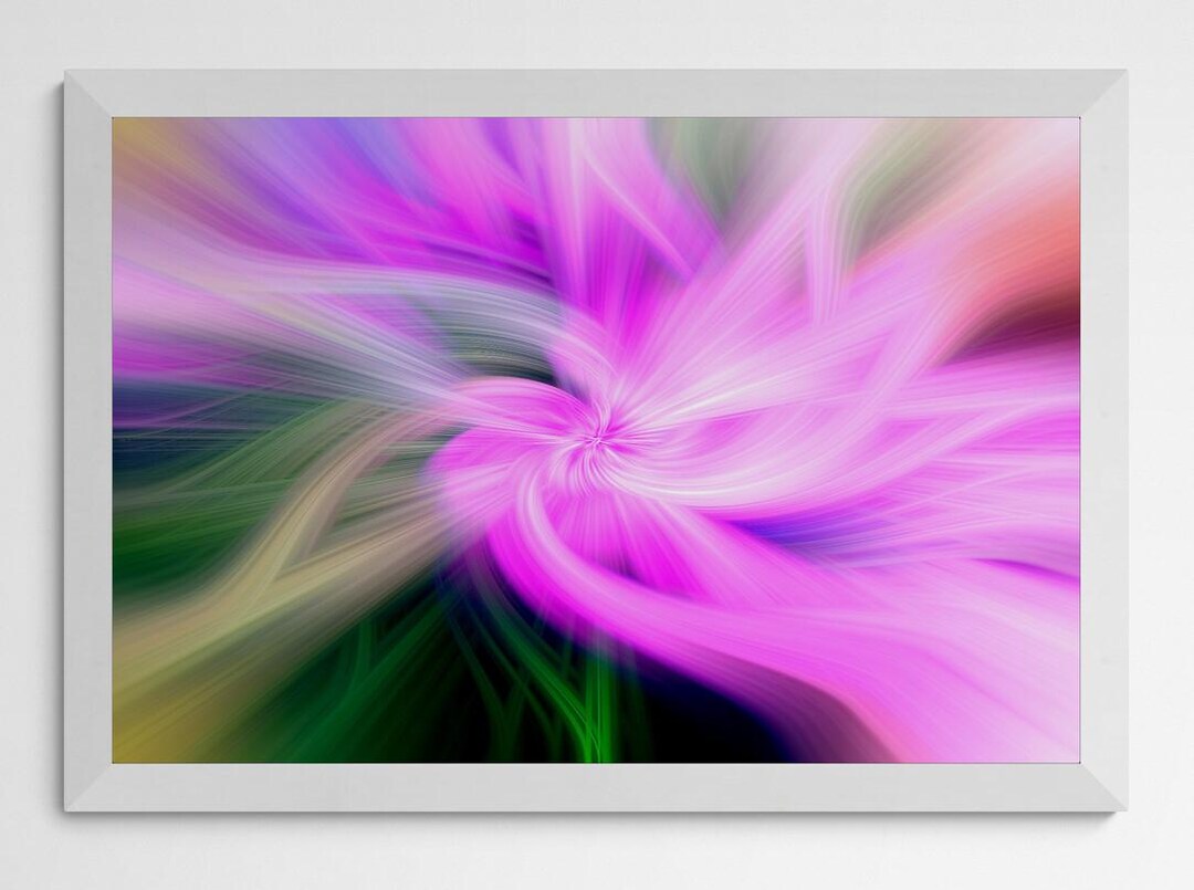 Abstract Twirling Art Print, Colorful Wall Decor, Modern Art Print ...
