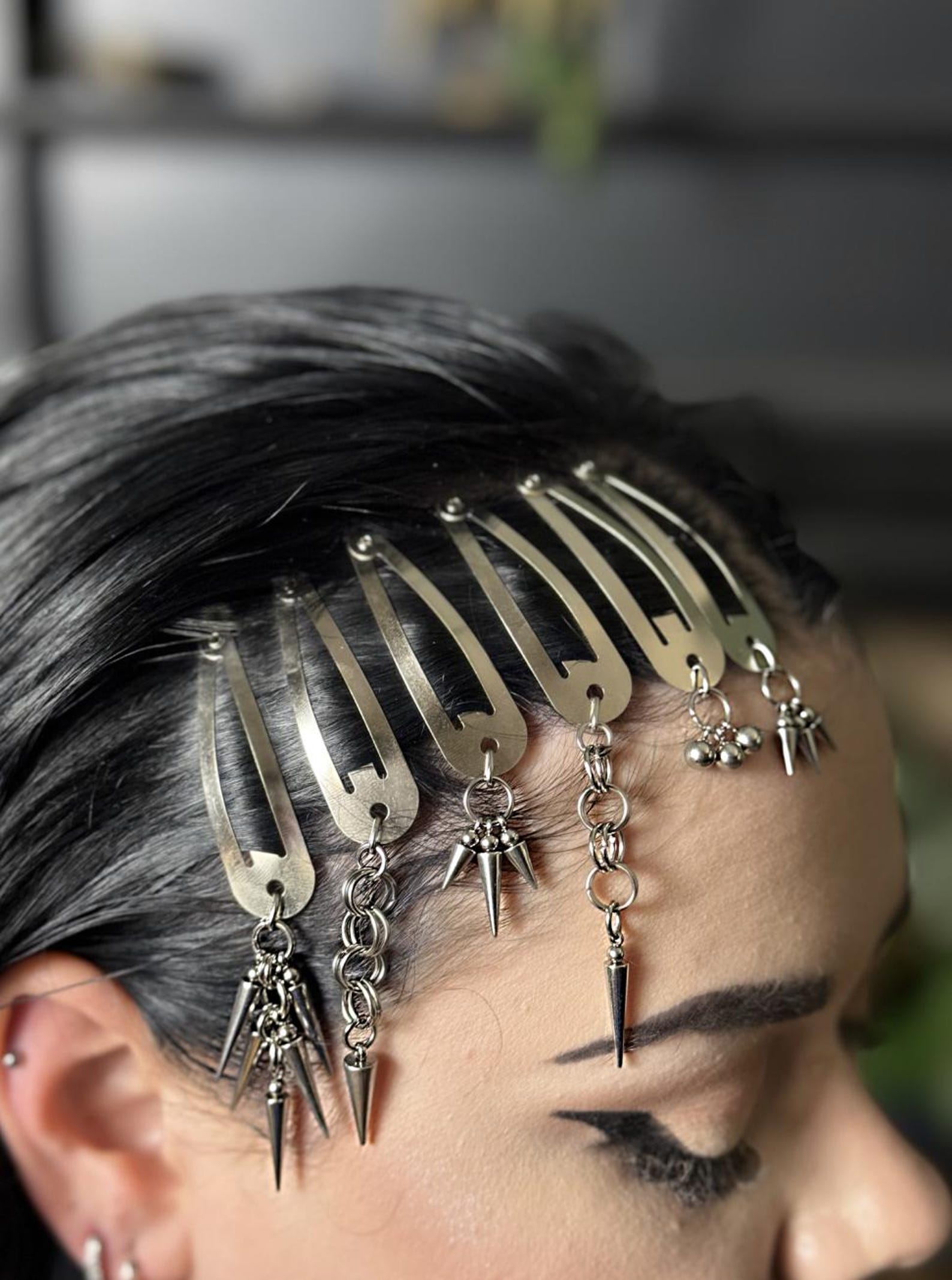 Goth Alternative Y2k Style Snap Clips - Etsy
