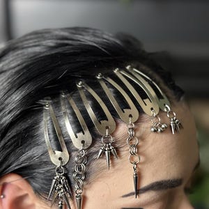 Goth Alternative Y2k Style Snap Clips - Etsy