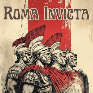 Roma Invicta, Roman History Poster, Ancient Rome Poster, Roman Soldier ...