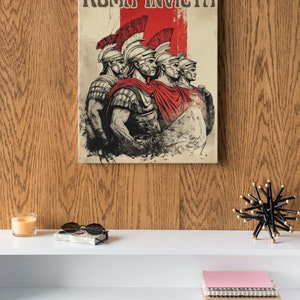 Roma Invicta, Roman History Poster, Ancient Rome Poster, Roman Soldier ...