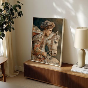 Alexander the Great Mosaic Wall Art - Alexander & Bucephalus Poster ...