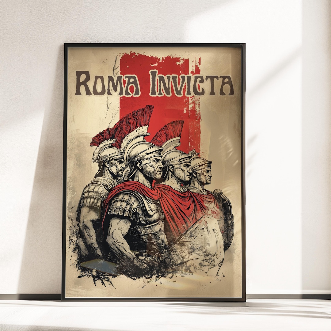 Roma Invicta - Roman History Wall Art - Ancient Rome Poster - Roman ...