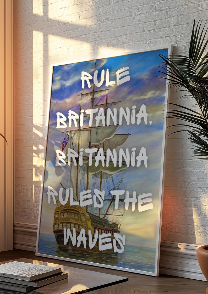 Rule Britannia - Royal Navy Poster - British Naval Wall Art - Historic ...