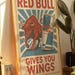 Red Bull Vintage Poster - Retro Red Bull Wall Art - Man Cave Decor ...
