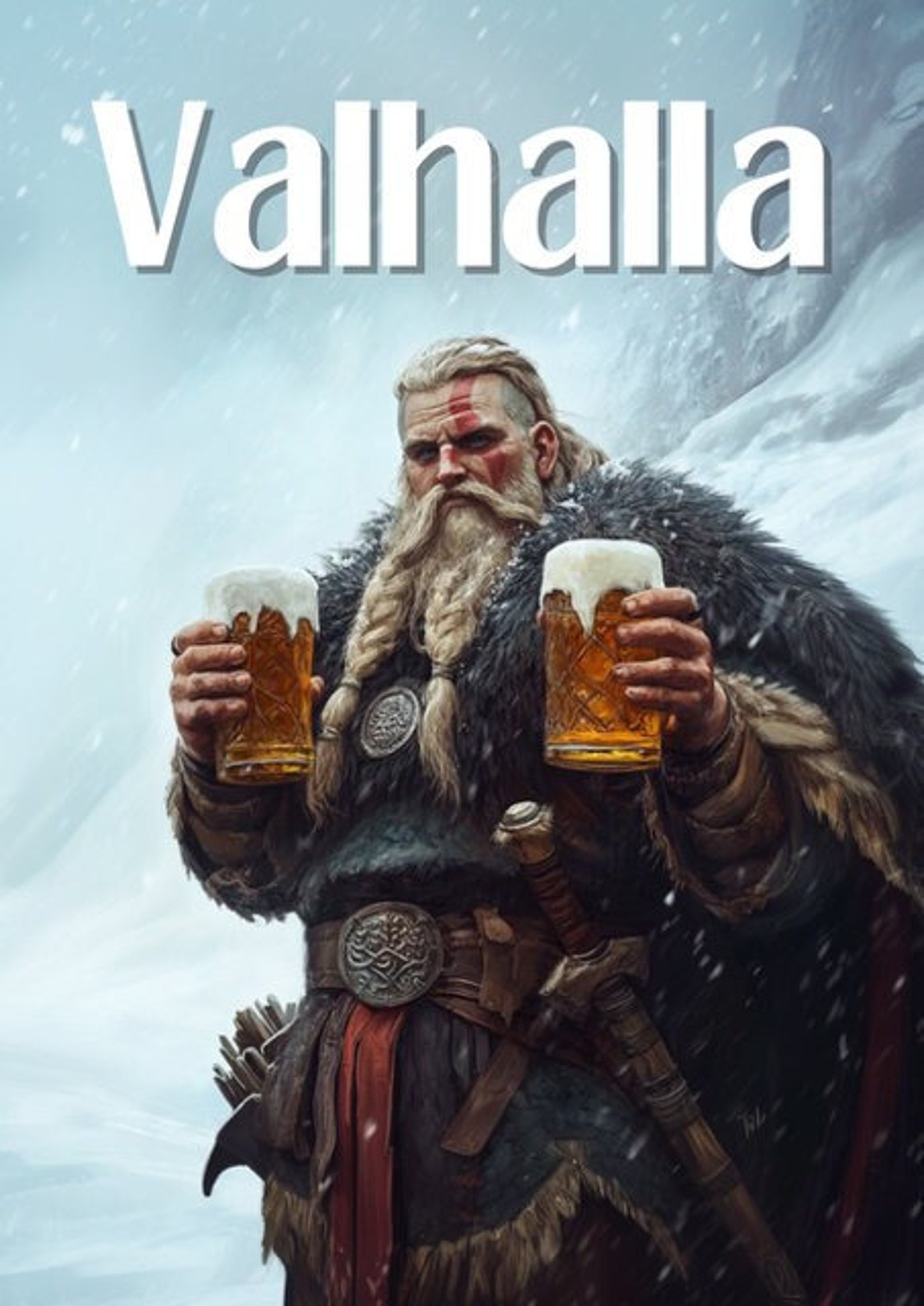 Viking Poster, Valhalla Poster, Vikings, Valhalla, Funny Poster ...