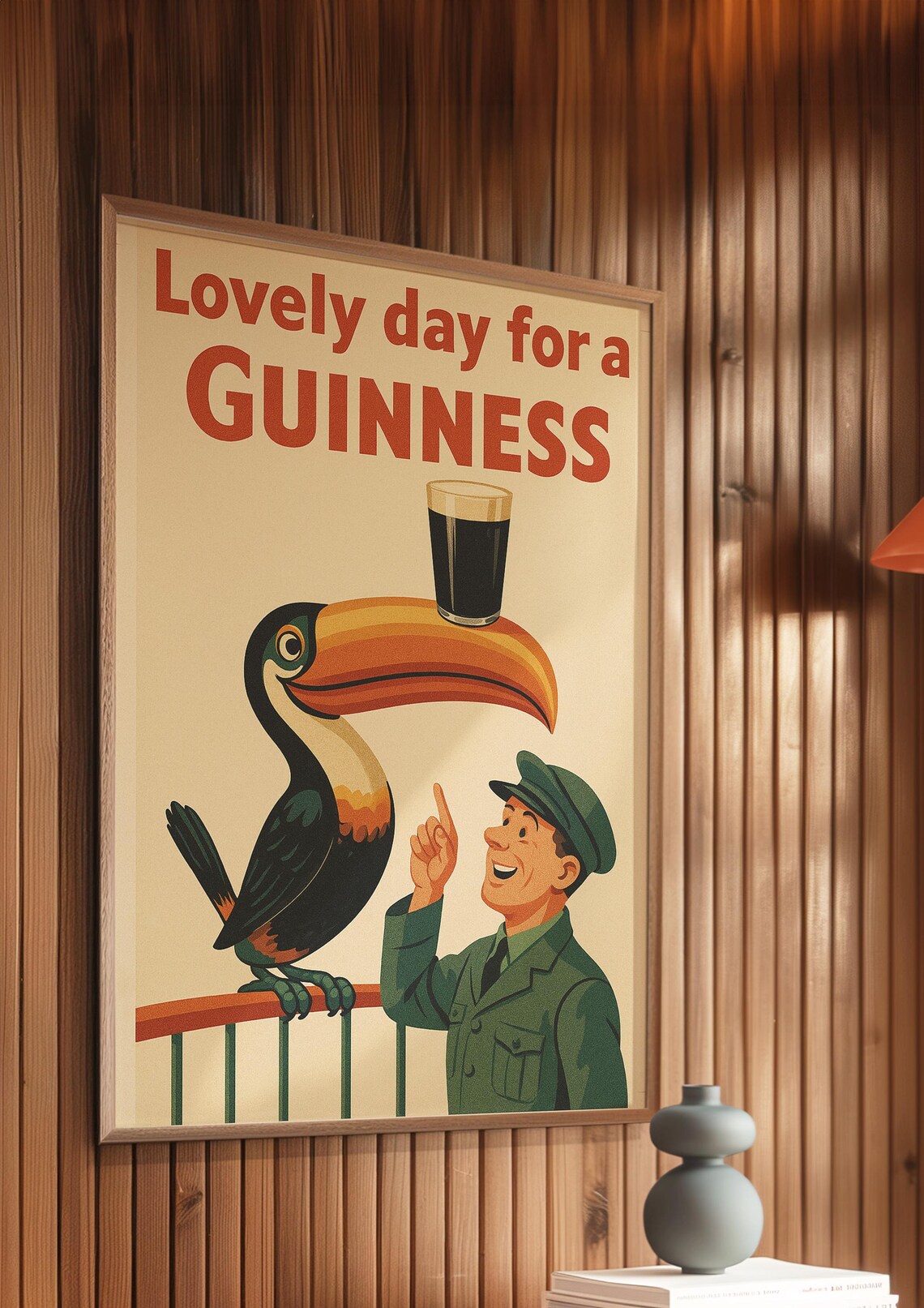 Vintage Guinness Poster Print – Retro Beer Ad - Vintage Beer Poster ...