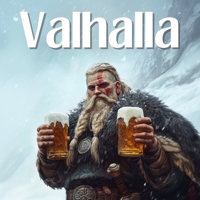 Viking Poster, Valhalla Poster, Vikings, Valhalla, Funny Poster ...