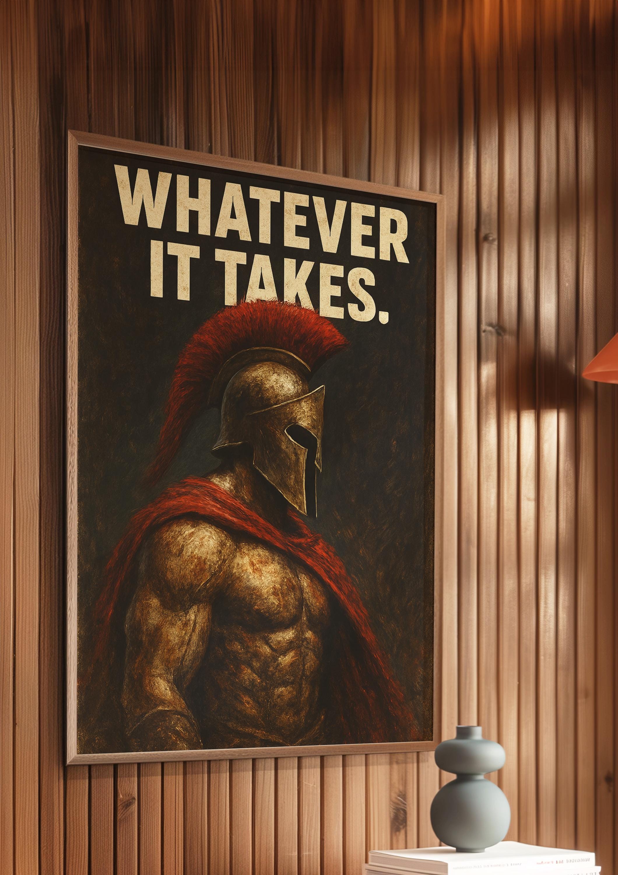 Spartan Warrior Motivational Poster - Ancient Sparta Wall Art - Spartan ...
