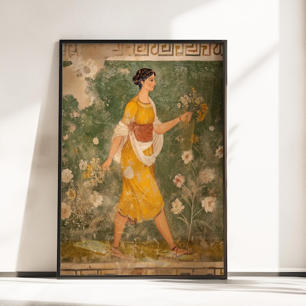 Greek Art Woman - Etsy UK
