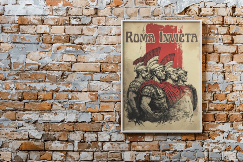 Roma Invicta, Roman History Poster, Ancient Rome Poster, Roman Soldier ...