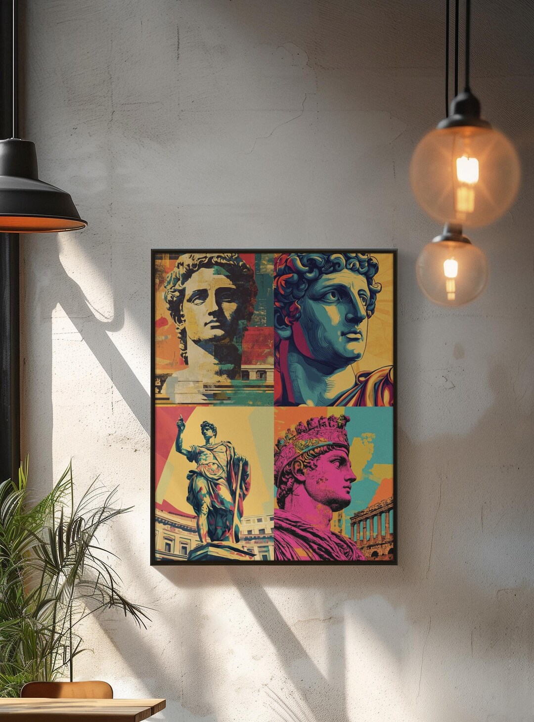 Roman Pop Art Poster, Ancient Rome Poster, Pop Art Style, History ...