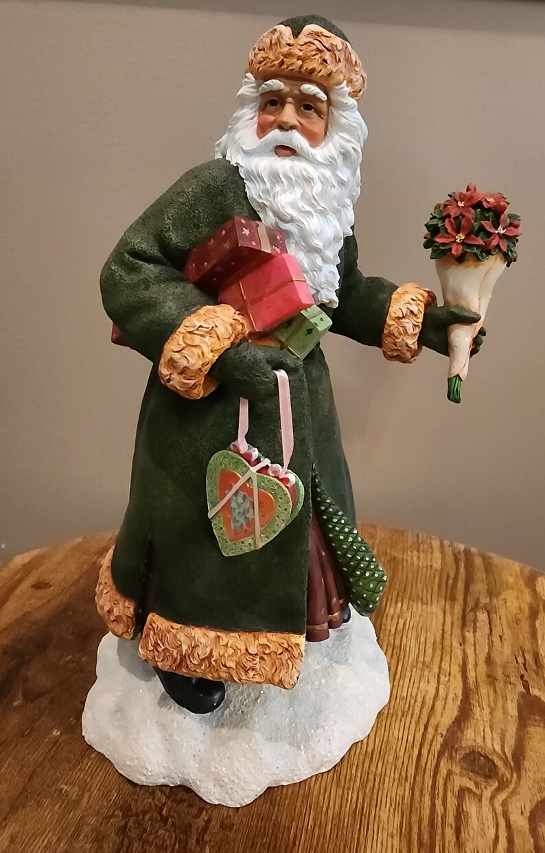 Pipka Poinsettia Santa 321/4500 11 2001 Memories Collection Design ...