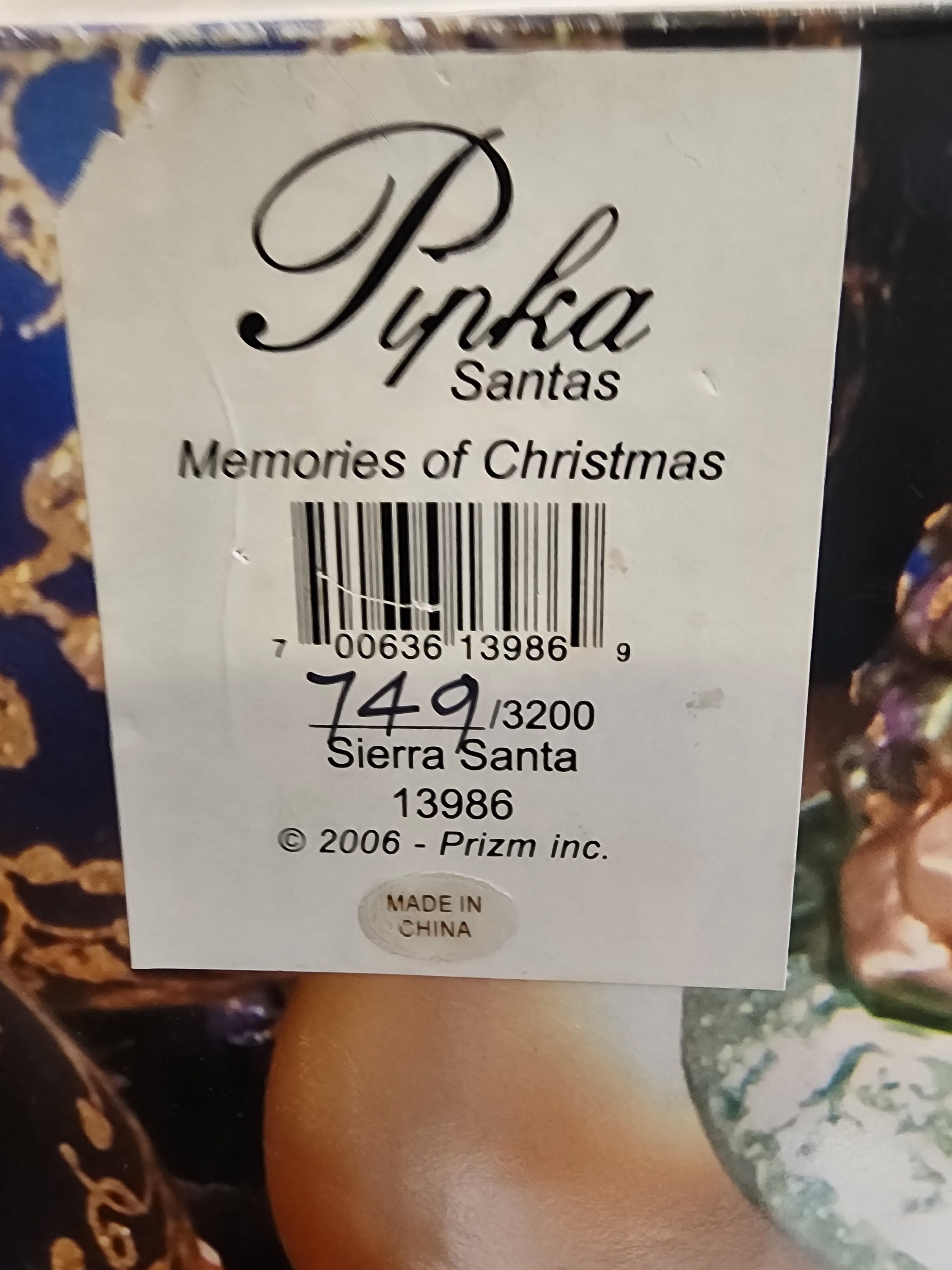 Pipka Sierra Santa Limited Edition Memories of Christmas 11 Santa 749/ ...