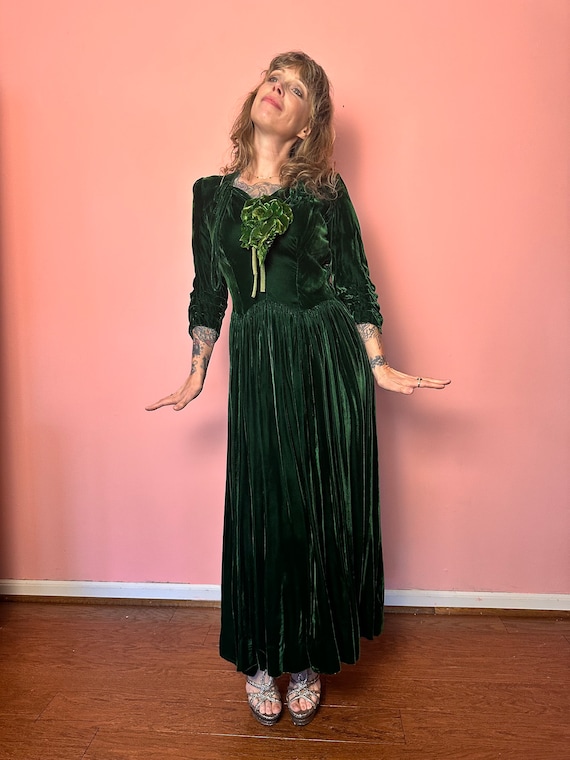 rare vintage velvet dress - Gem