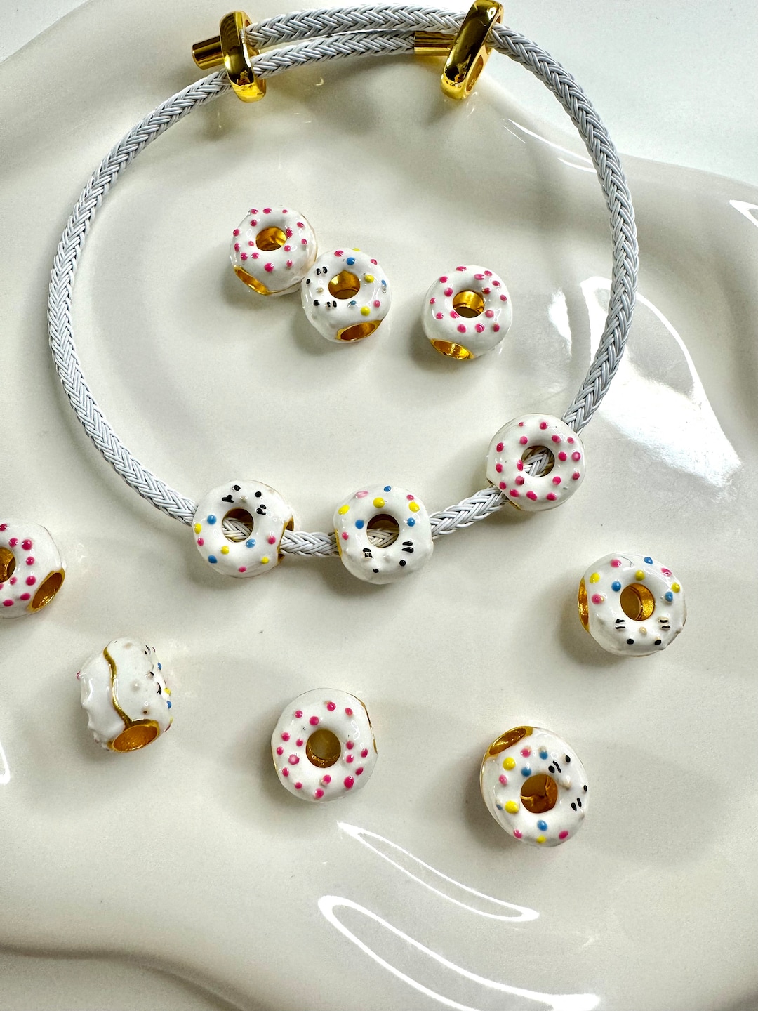 Pandora Charms/ Big Hole/dopamine Colorful Beads Bracelet. Bead: Dot ...