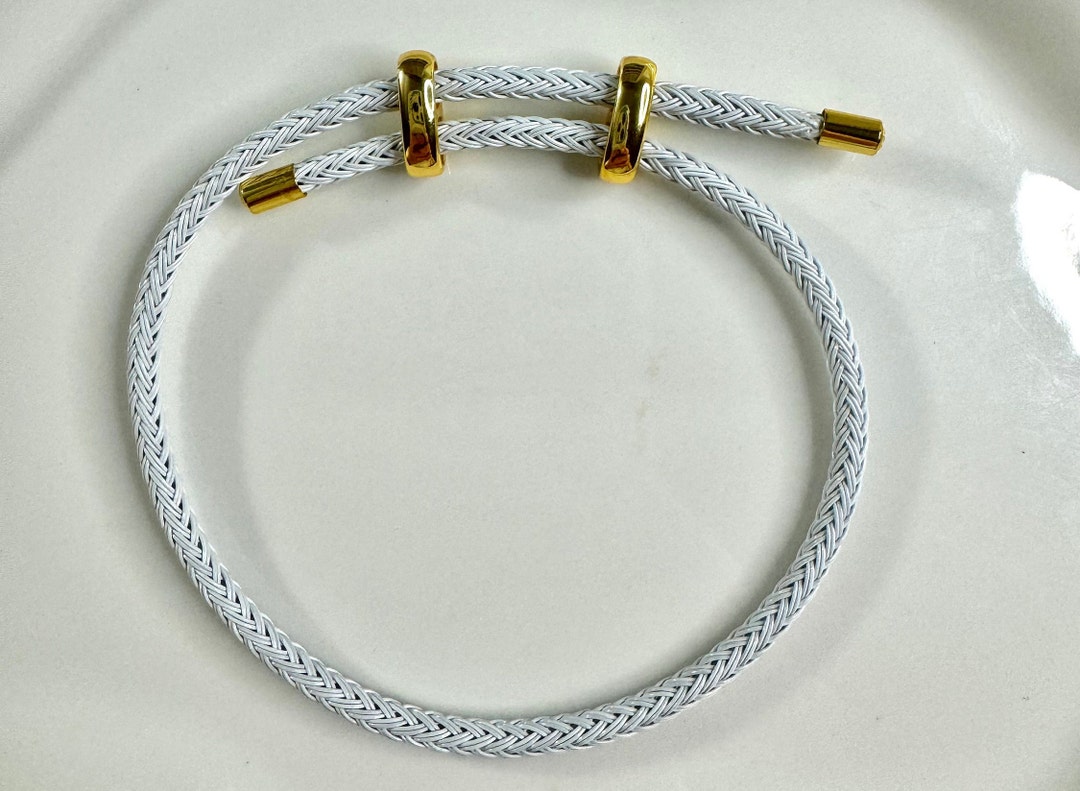 Pandora DIY Bracelet. Adjustable Length String: White ST1 - Etsy