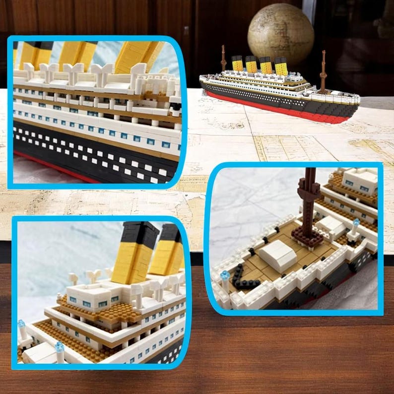 Titanic 3D Ship Model Building Blocks | 3000PCS Micro Mini Bricks ...