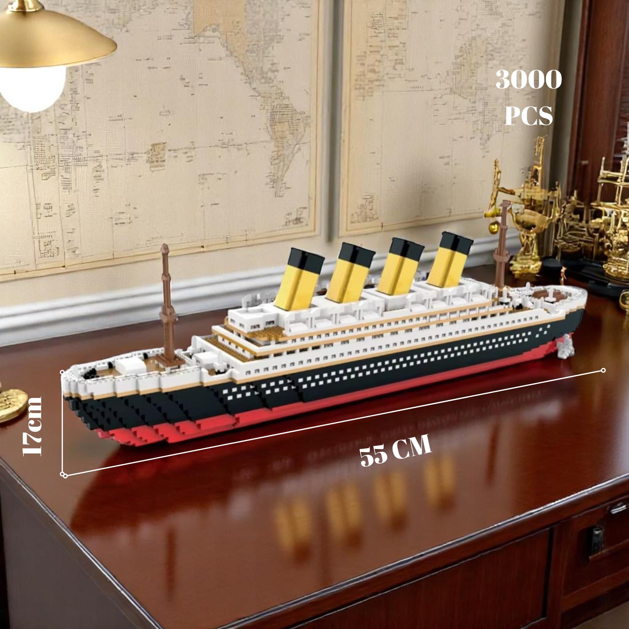 Titanic 3D Ship Model Building Blocks | 3000PCS Micro Mini Bricks ...