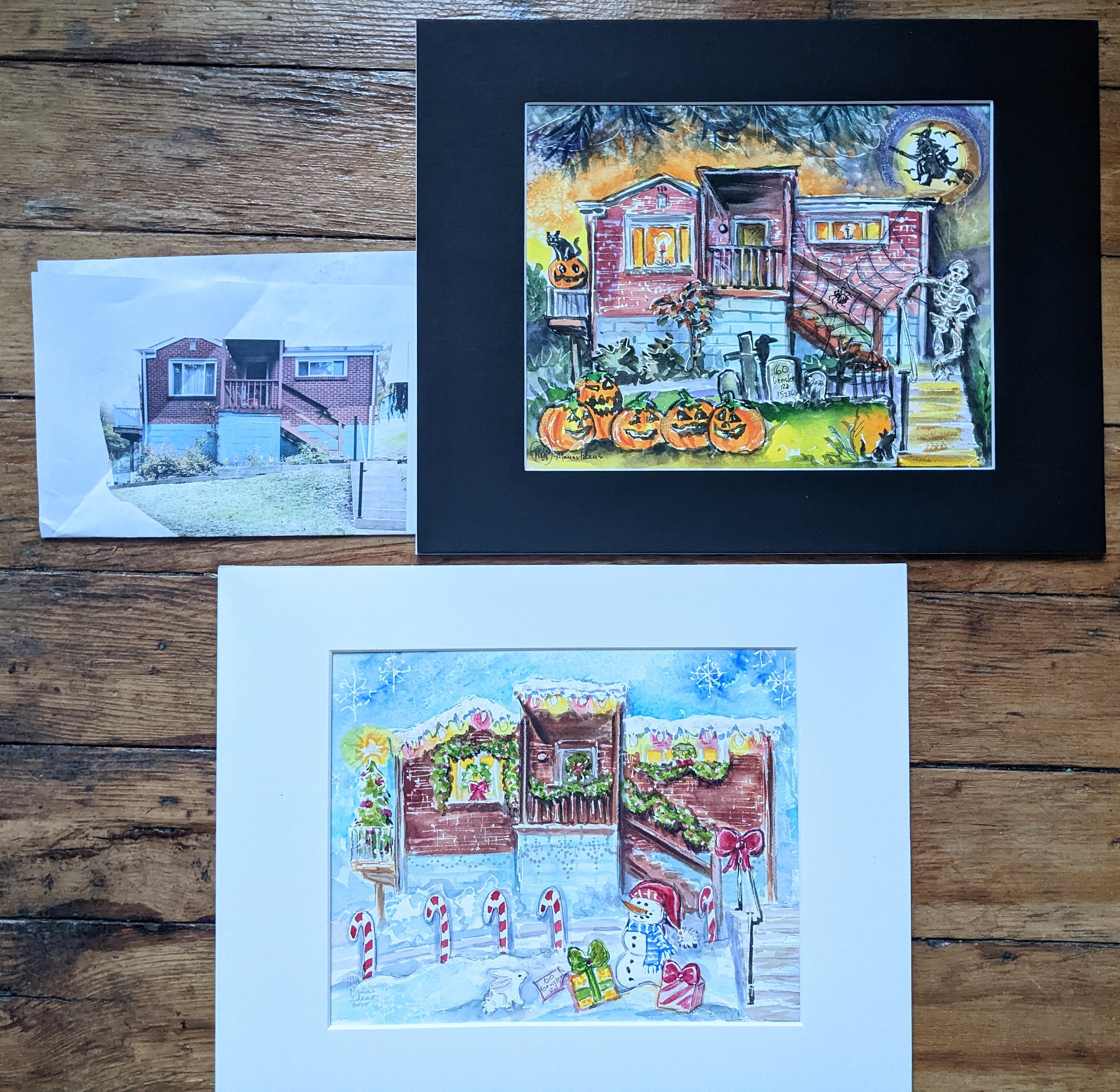 House Portraits, House Warming Gift, Wedding Gift, Personalized Gifts ...
