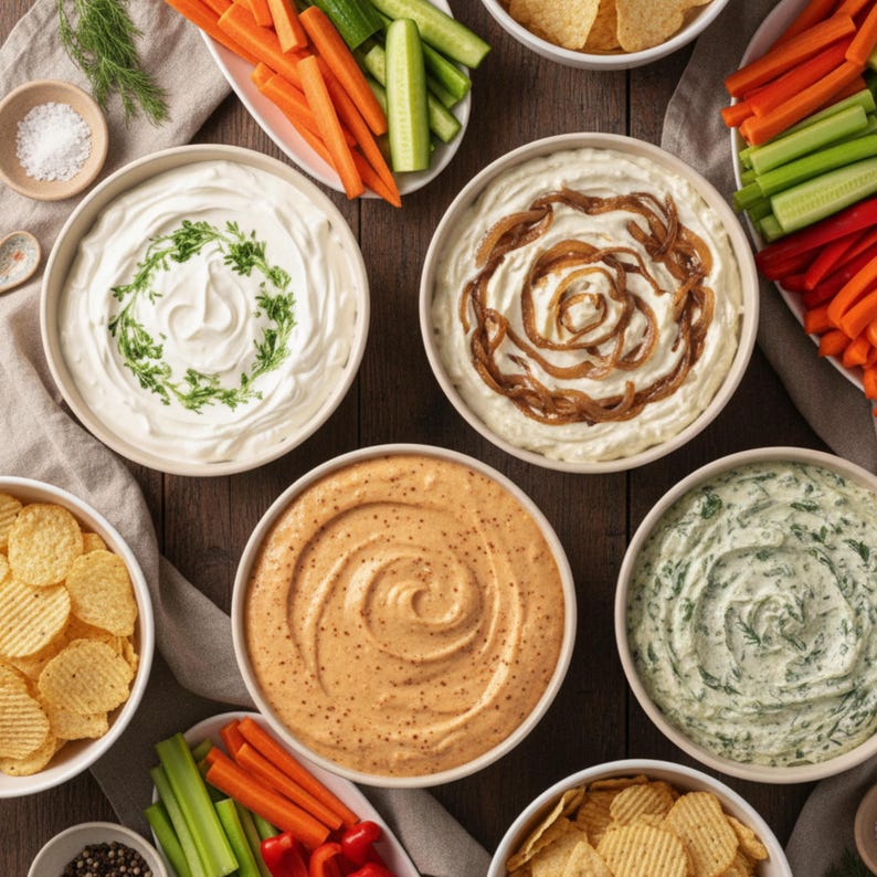 Healthy All-natural Dip Mixes Gift Box, Dips for Familes, College ...