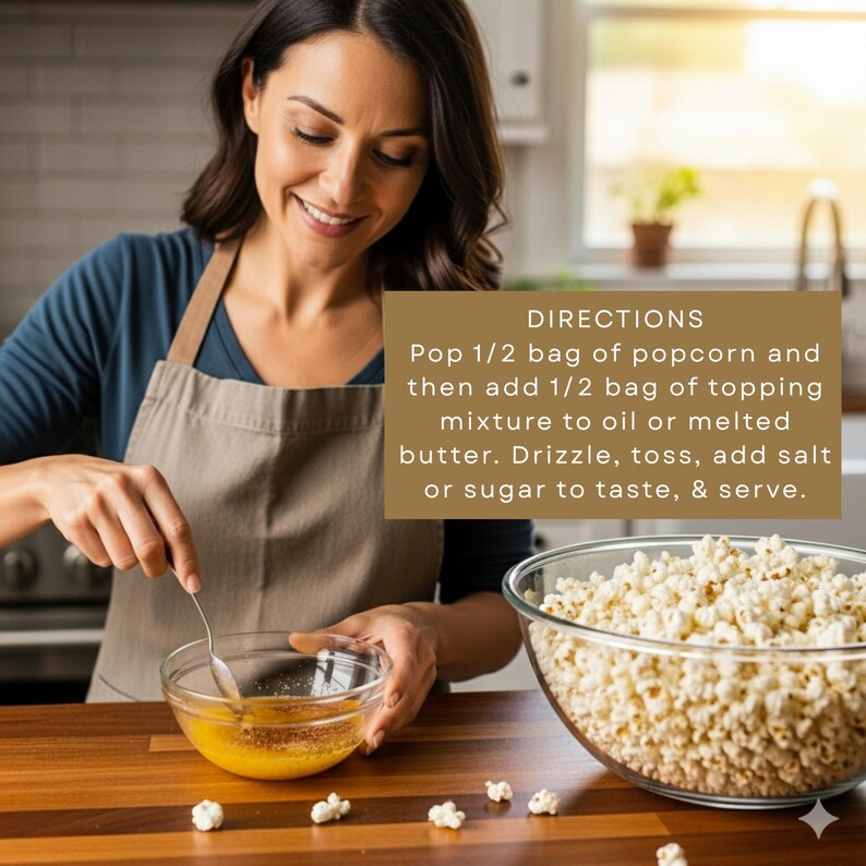 Popcorn and Seasoning Gift Set, Choose Any 2 Flavors, 35 Gourmet ...