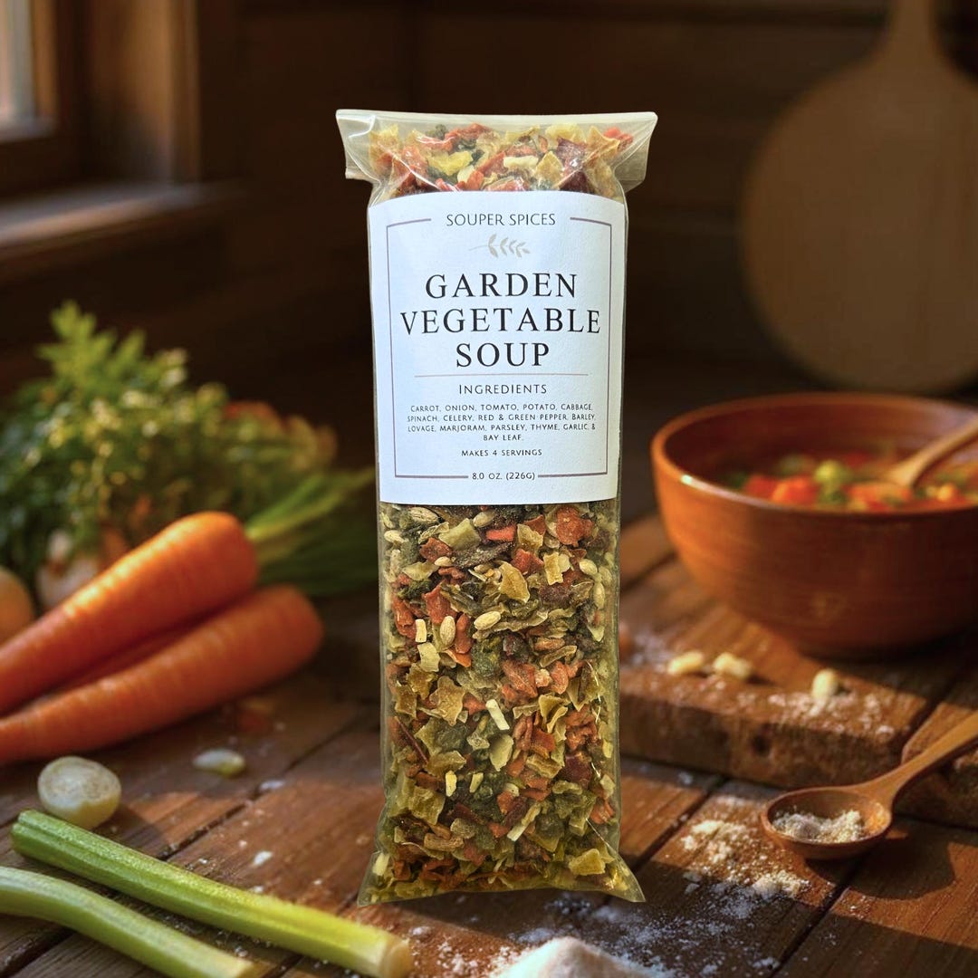 Vegetable Soup Mix, Garden Vegetable Stovetop Slow Cooker, Vegan ...