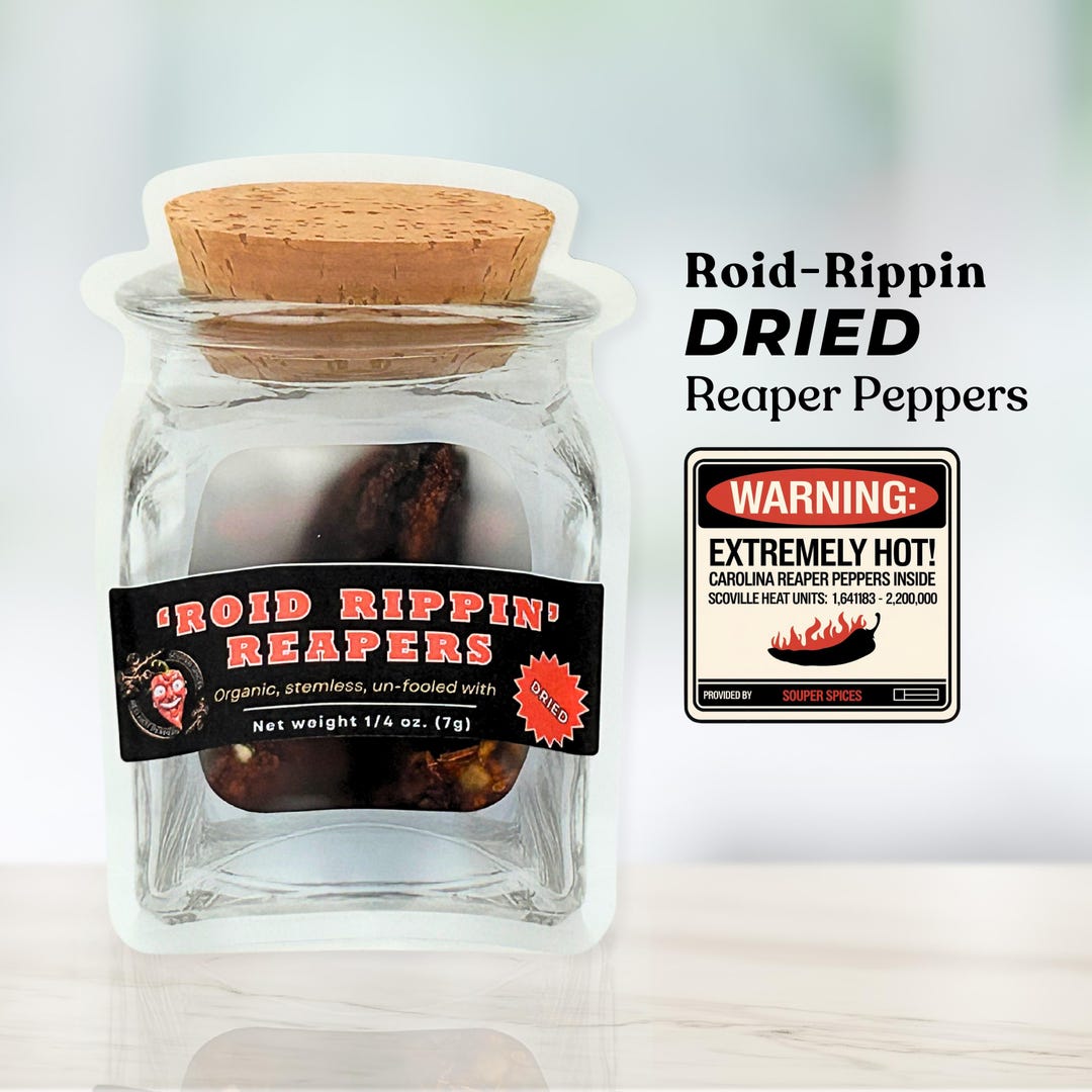 Reaper Peppers - Dried Carolina Reaper Peppers for Spicy Cooking ...