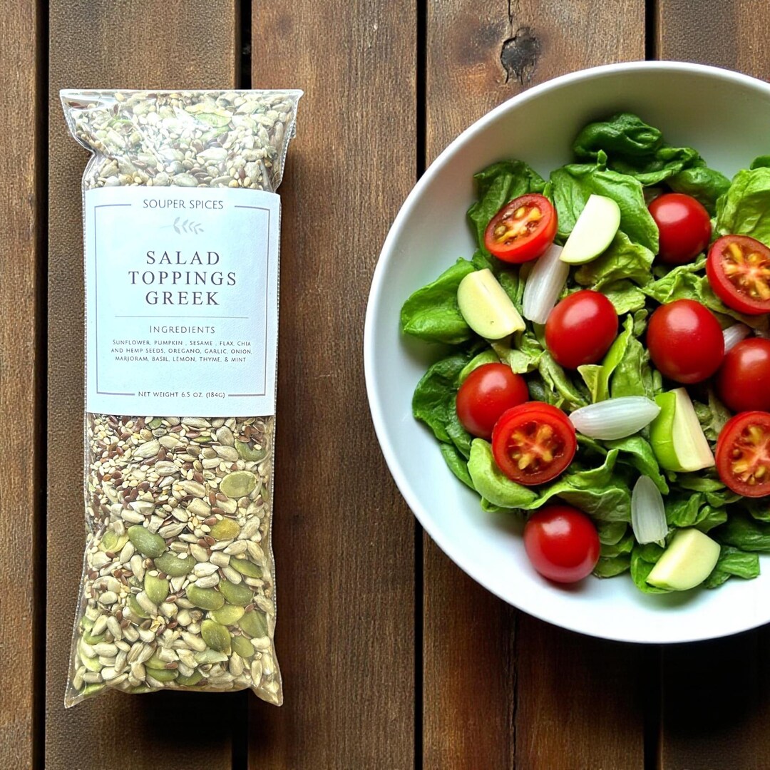 Healthy Greek Salad Toppings | Gluten Free, Low Sodium & Nutritious Mix ...