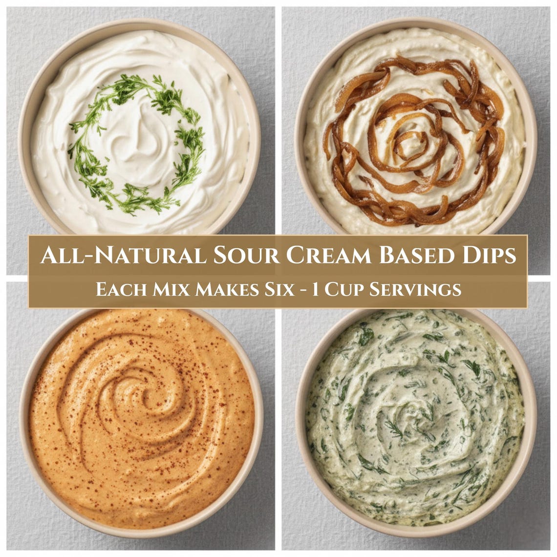 Healthy All-natural Dip Mixes Gift Box, Dips for Familes, College ...