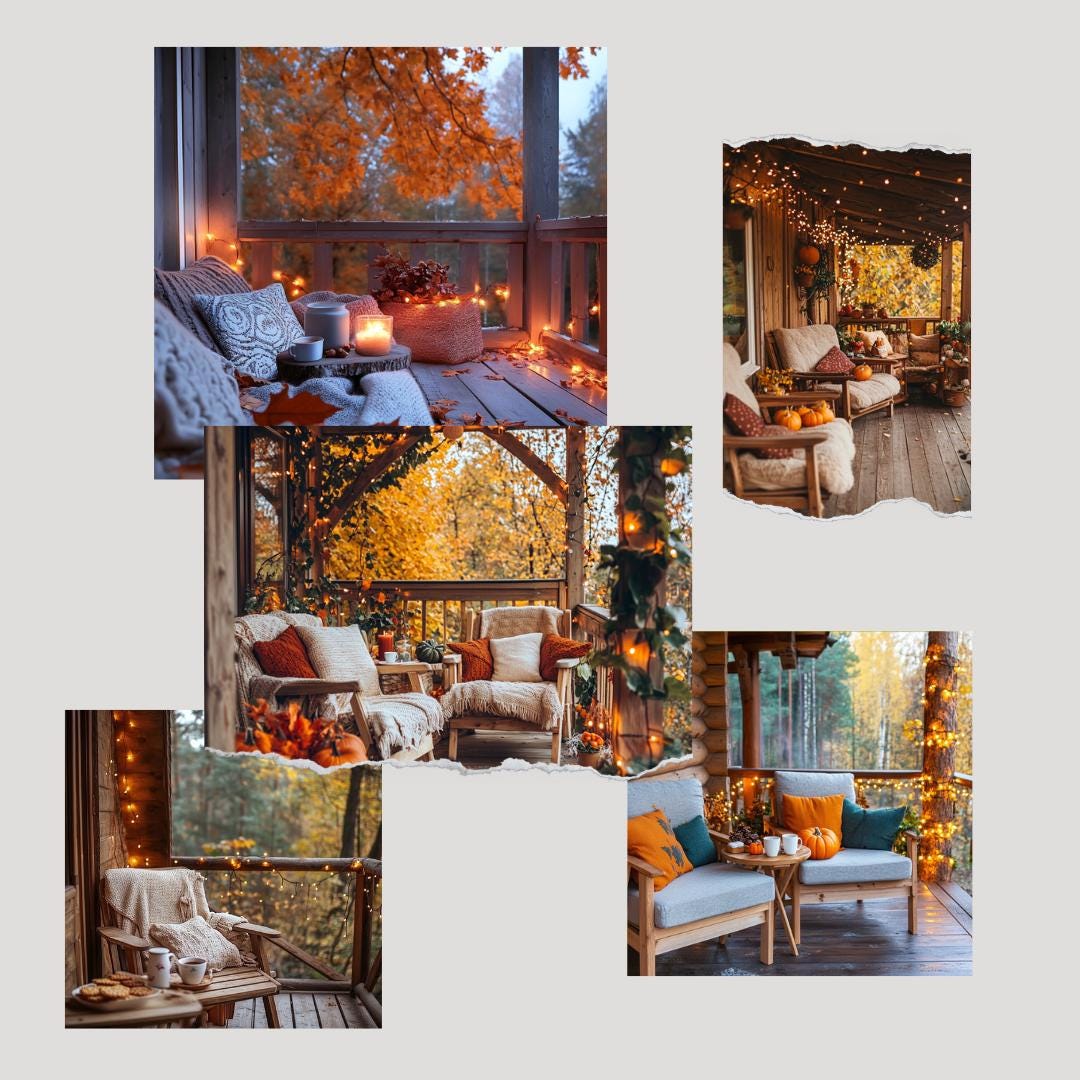 A Wooden Terrace of a Country House, Neural Network Painting, AI Art ...