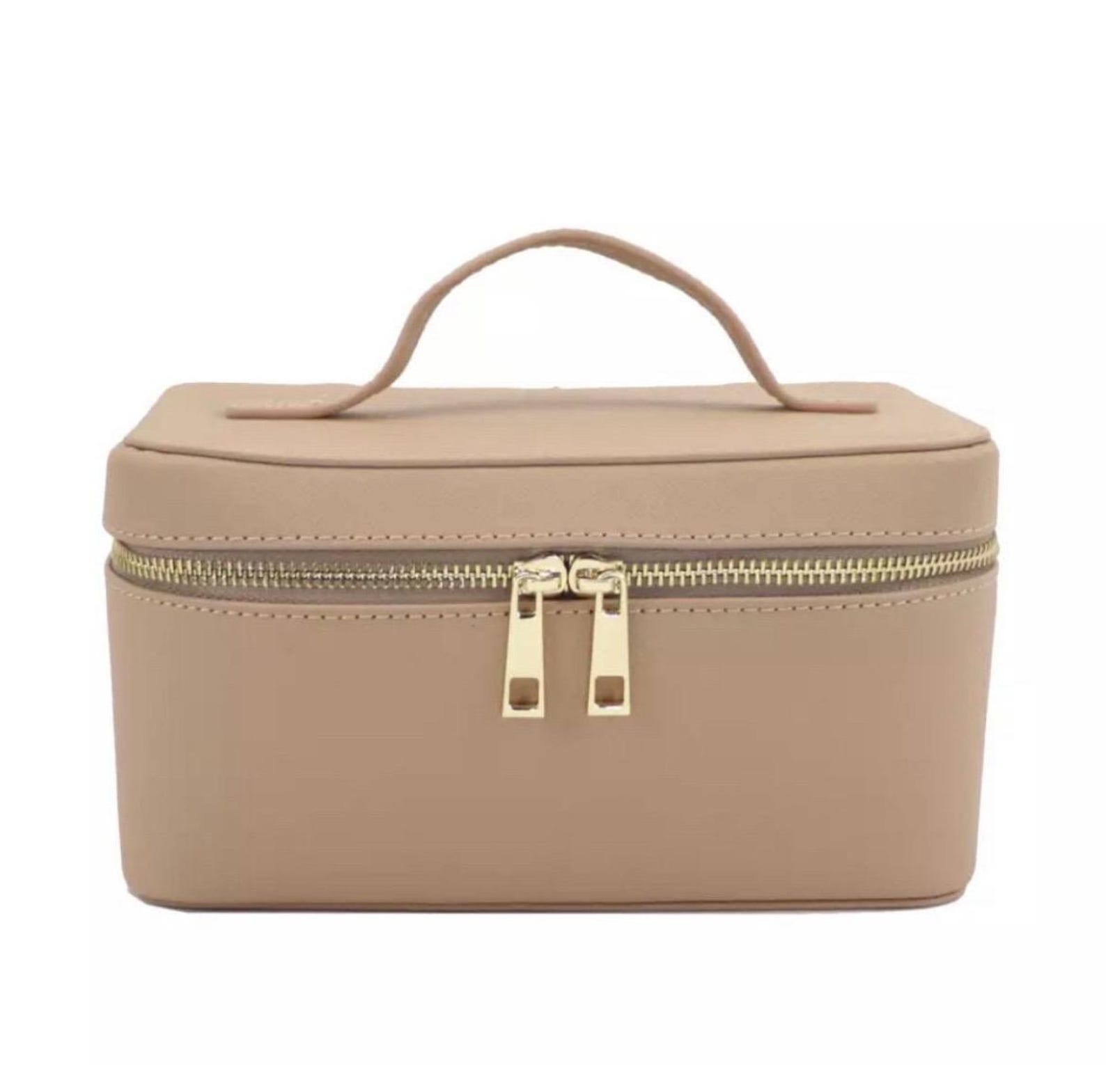 Leather Hot Stamp Monogram Personalised Cosmetic Pouch | Vanity Box ...