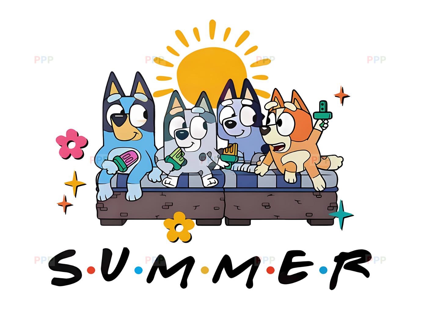 Bluey Summer PNG for Your Custom Designs - Etsy