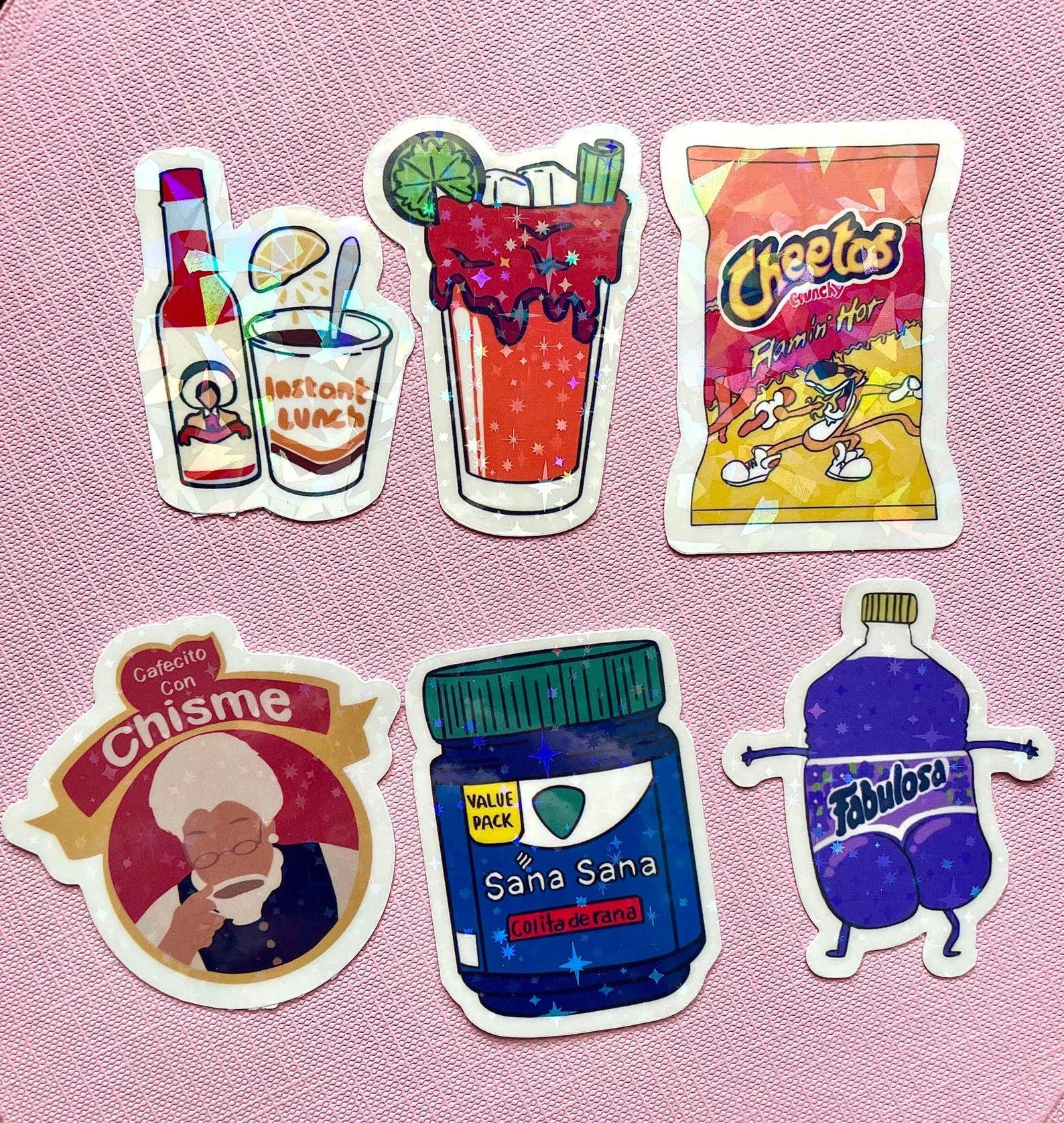Holographic Mexican Stickers | Water-resistant, Laminated - Etsy