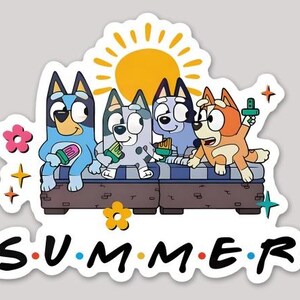 Bluey Summer PNG for Your Custom Designs - Etsy