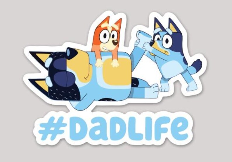 Dad Life Bluey PNG PDF SVG Eps Dxf for Your Custom Designs - Etsy