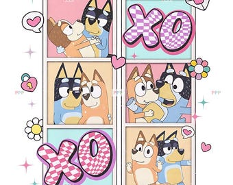 Dad Hug Bluey PNG PDF SVG Eps Dxf for Your Custom Designs - Etsy