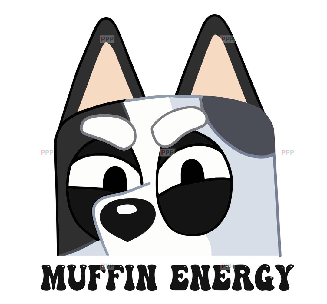 Bluey Muffin Energy PNG PDF SVG Eps Dxf for Your Custom Designs - Etsy