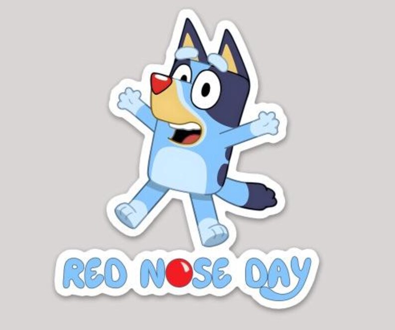 Bluey Red Nose PNG for Your Custom Designs - Etsy Australia