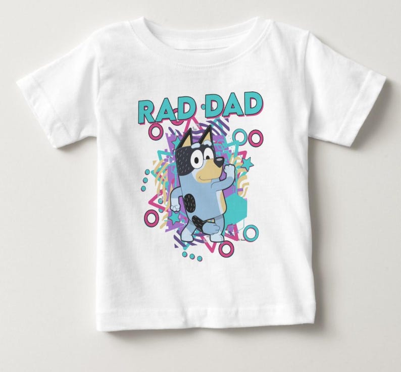 Bluey Rad Dad PNG PDF SVG Eps Dxf for Your Custom Designs - Etsy