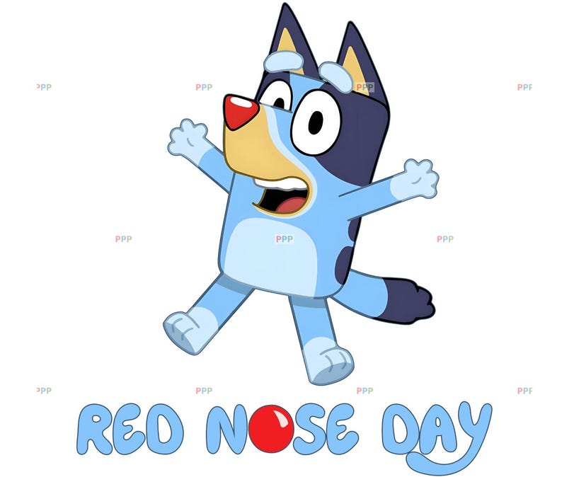 Bluey Red Nose PNG for Your Custom Designs - Etsy Australia