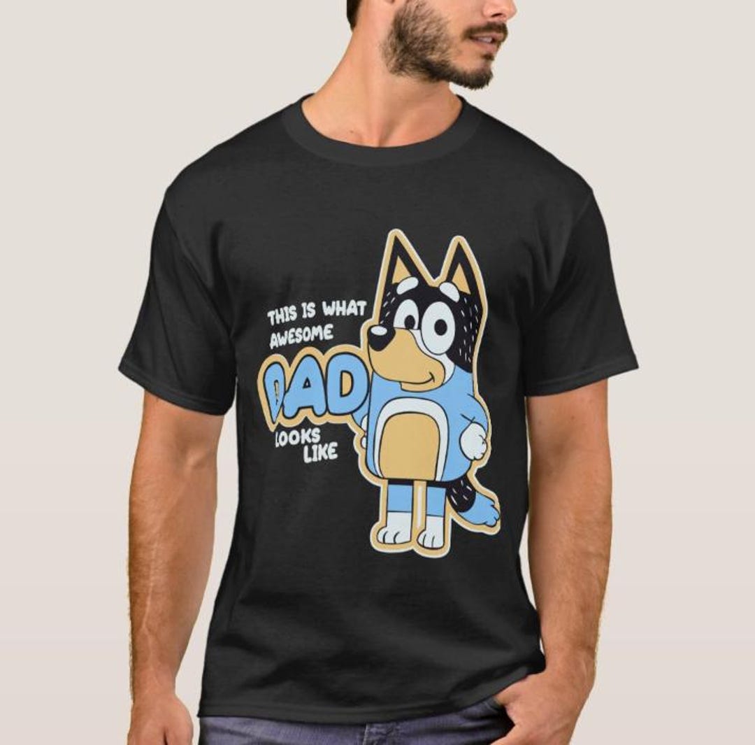 Bluey Dad With White Letters PNG PDF SVG Eps Dxf for Your Custom ...