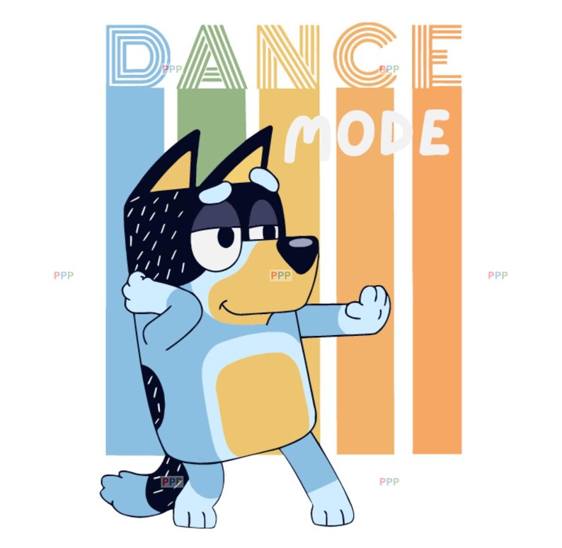 Bluey Dance PNG PDF SVG Eps Dxf for Your Custom Designs - Etsy Australia