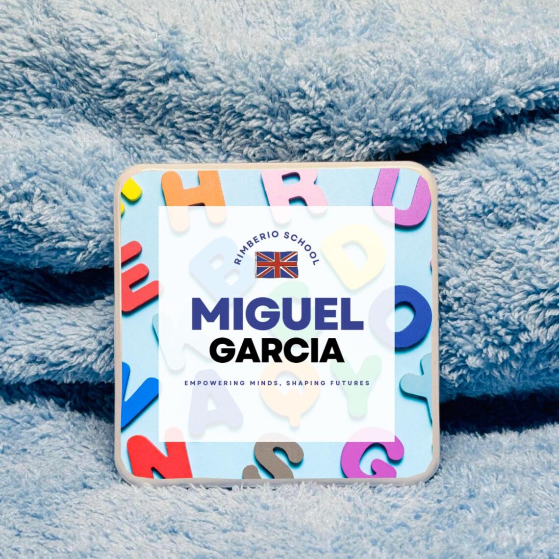 Customized Square Badge Name Tags / Refrigerator Magnets Durable ...