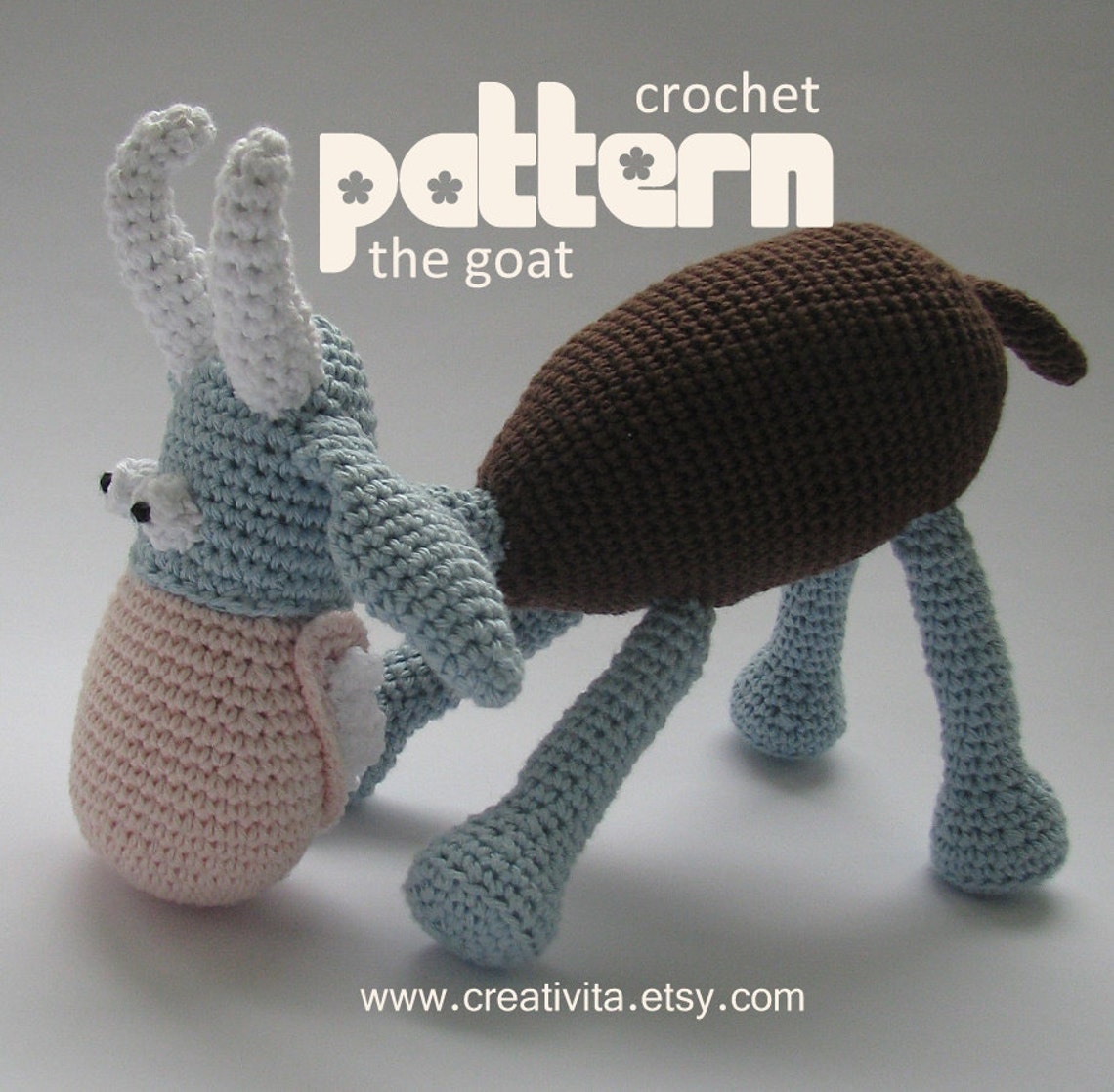 The Goat - a Crochet Pattern - Etsy