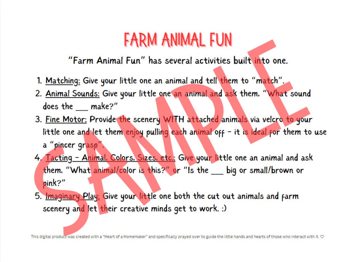 Printable Farm Animal Fun Activity for Kids, Farm Matching Activity ...