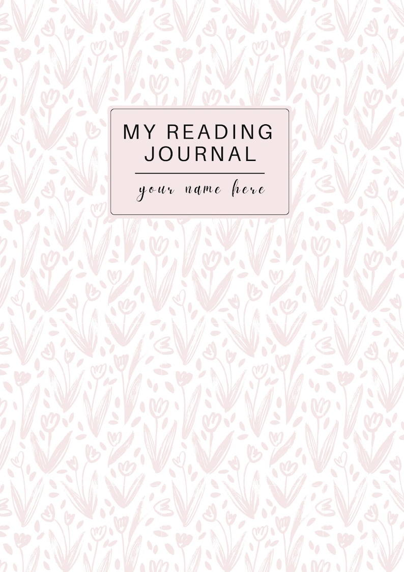 My Reading Journal | Floral - Etsy