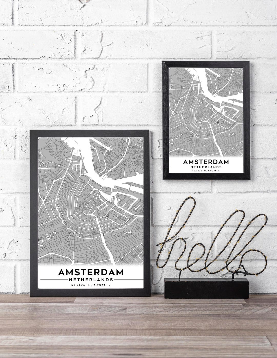 Amsterdam Map Print, City Map Print, City Map Art, Netherlands Map ...