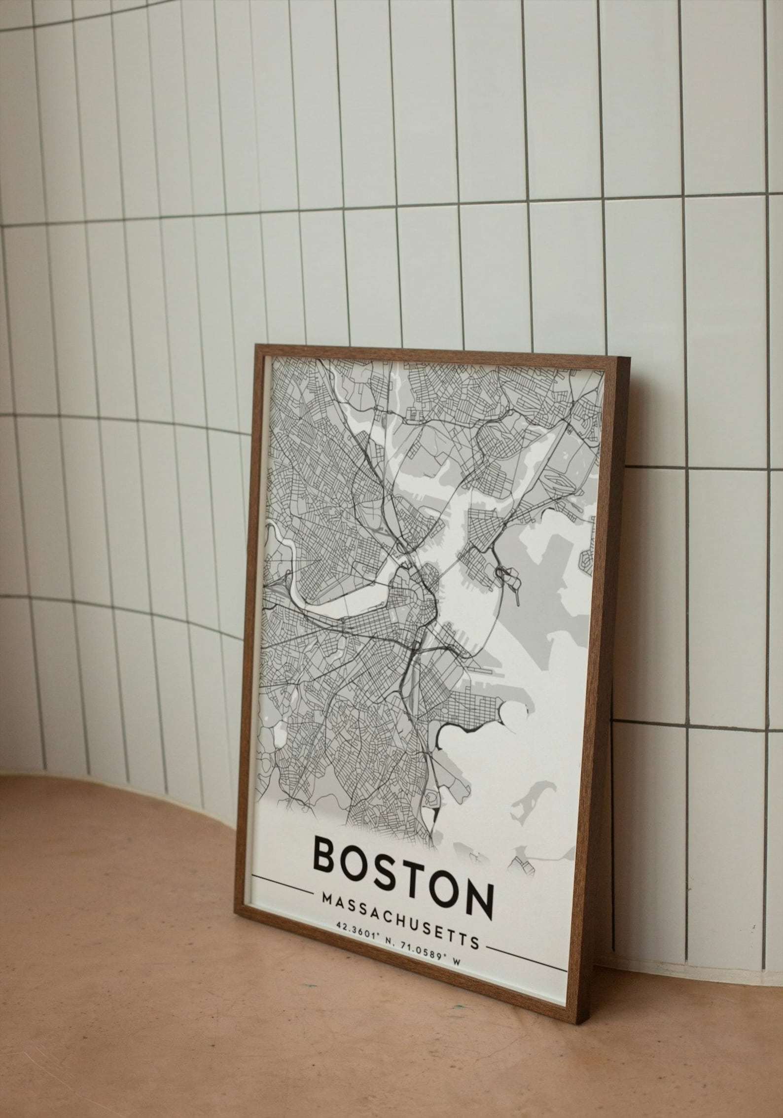 Boston MA Map Print, City Map Print, City Map Art, Boston Map Print ...